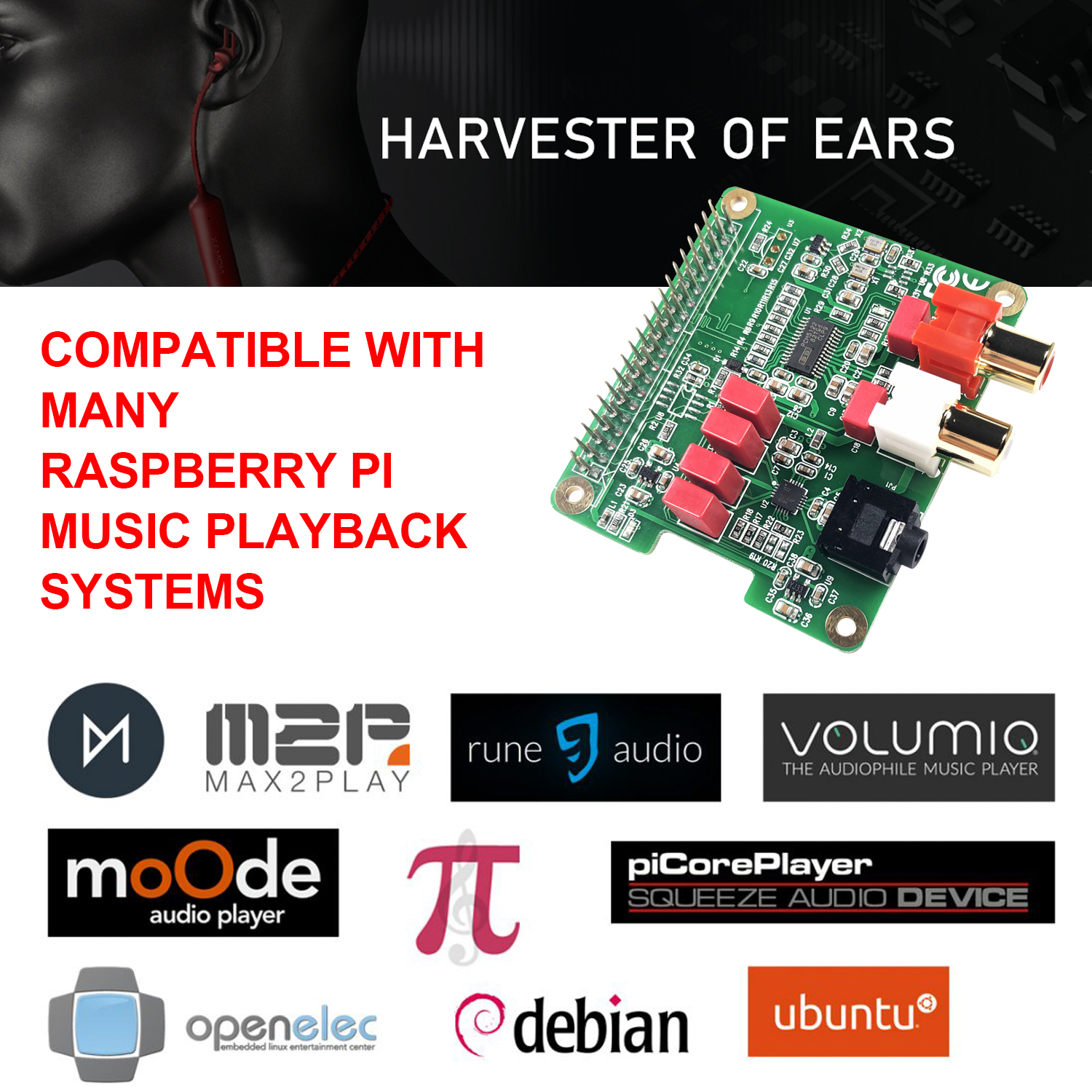 Raspberry_Pi_HiFi_DAC_HAT_PCM5122_HiFi_DAC_Audio_Card_Expansion_Board_Raspberry_Pi_3_B+_Pi_Zero ...