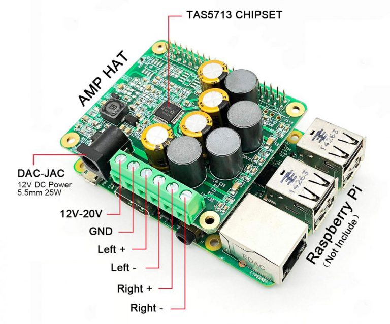 Rpi HiFi AMP Hat – InnoMaker English|USB TO CAN Analyzer|Raspberry Pi ...