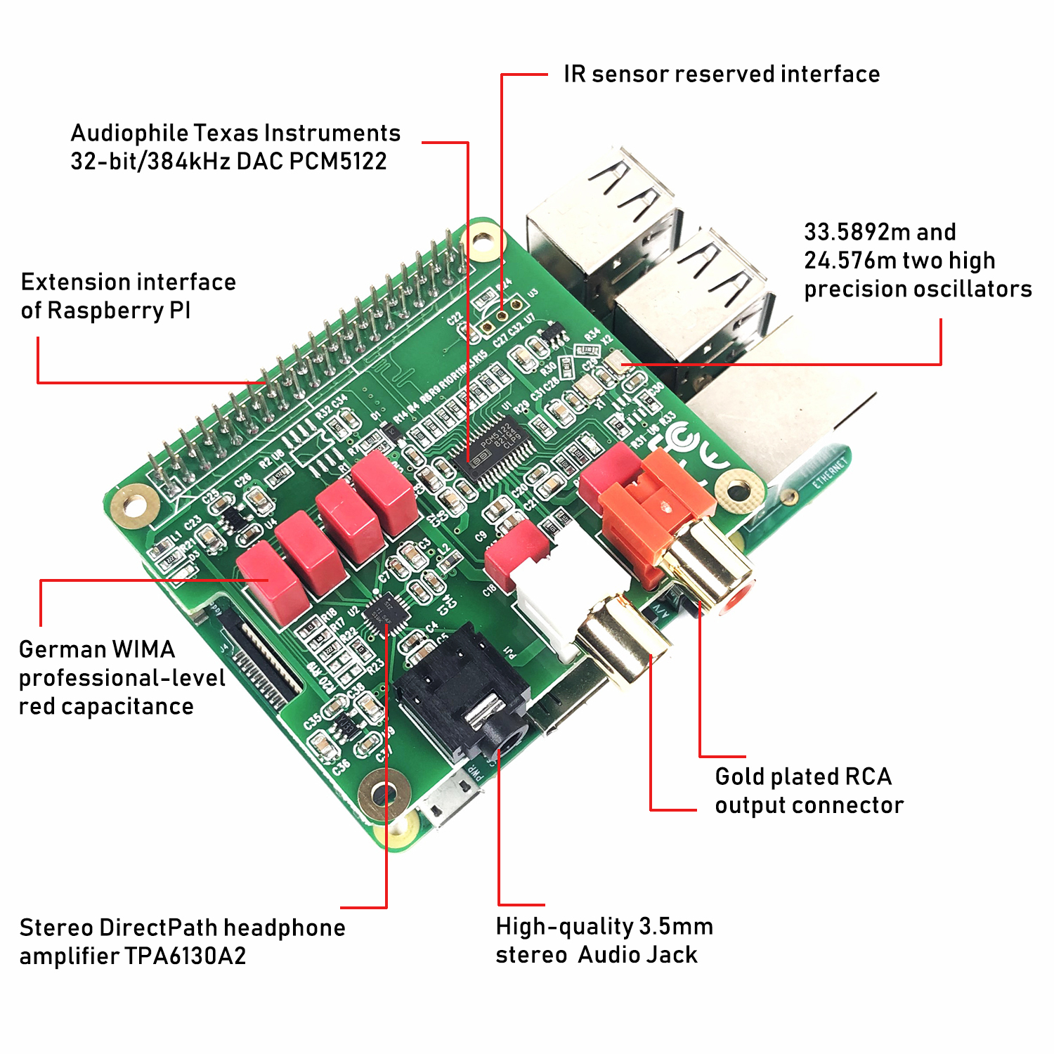 Raspberry_Pi_HiFi_DAC_HAT_PCM5122_HiFi_DAC_Audio_Card_Expansion_Board ...