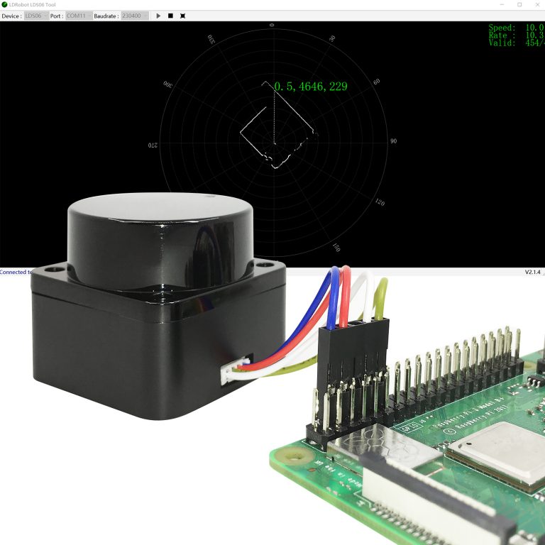 LIDAR LD06 – Raspberry PI|Industrial Camera|USB TO CAN FD|