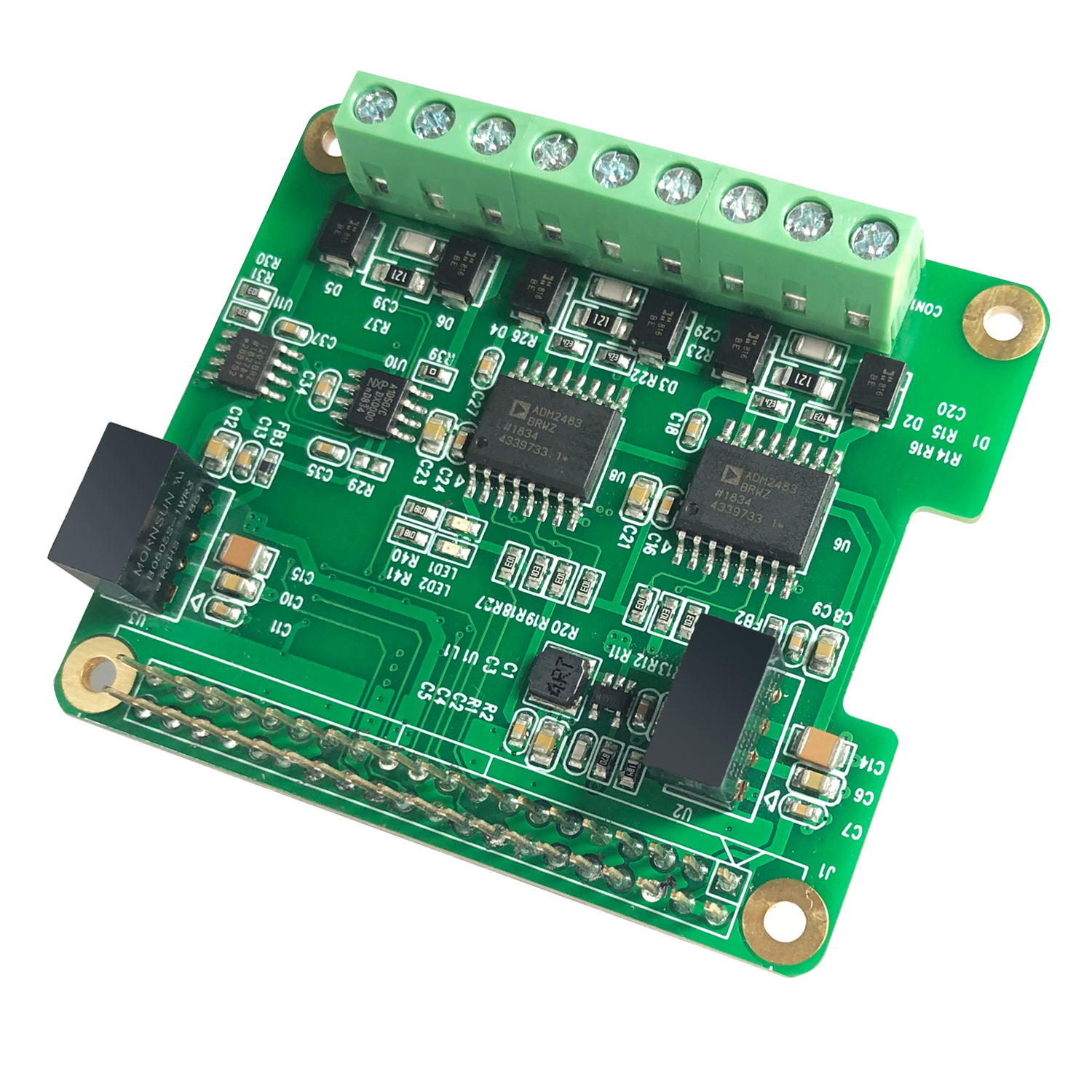 RS485_CAN_HAT_Raspberry_Pi_Via_SPI_Onboard_MCP2515_Transceiver_SC16IS1752_Signal_and_Power ...